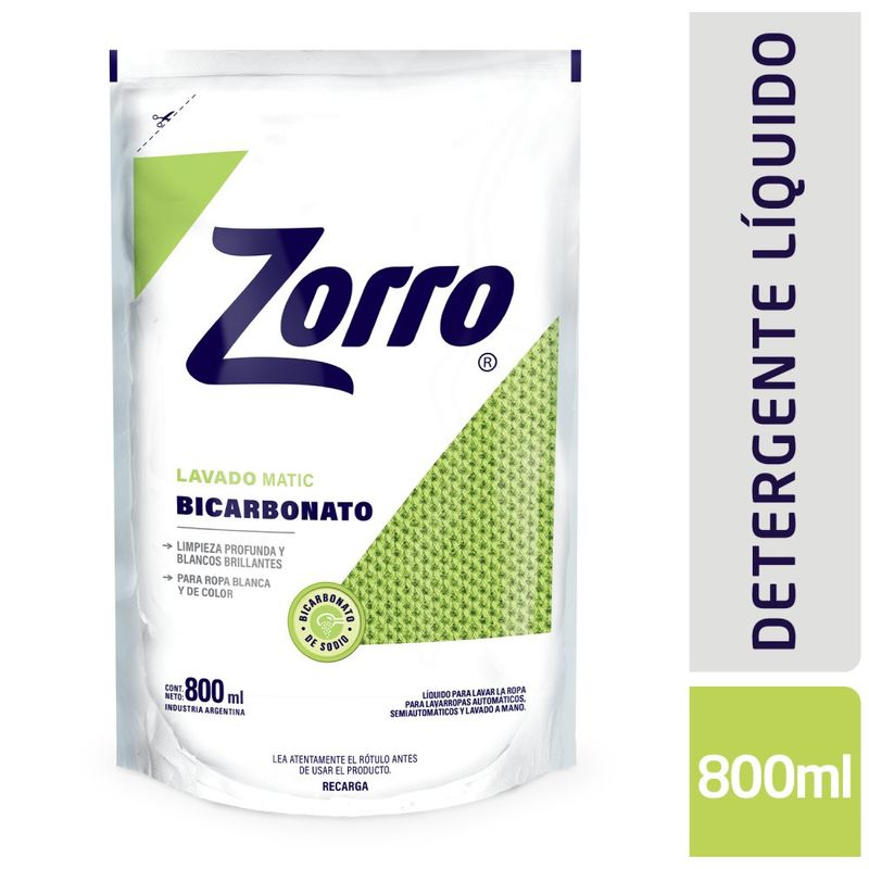 Zorro Líquido Bicarbonato 800ml
